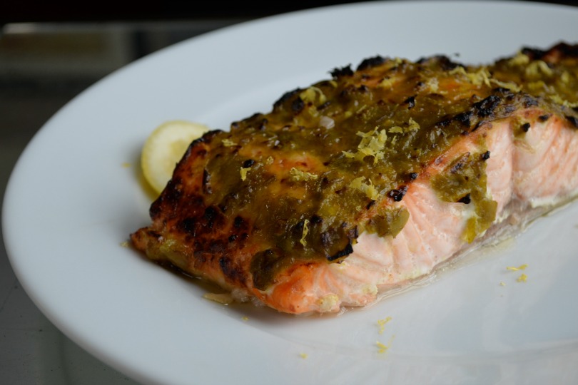 Salmon with Harissa